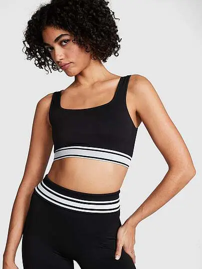 Pink Flip It Seamless Reversible Sports Bra - Print