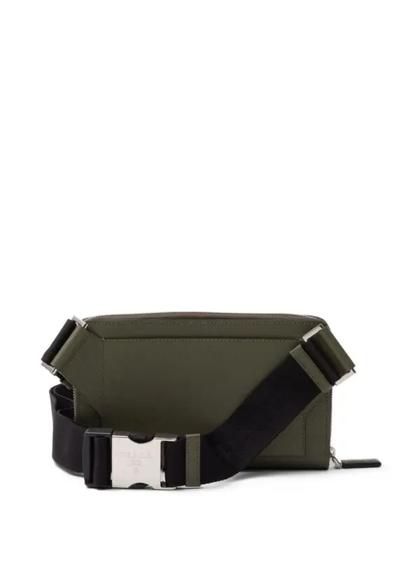 Prada Leather Belt Bag - Green