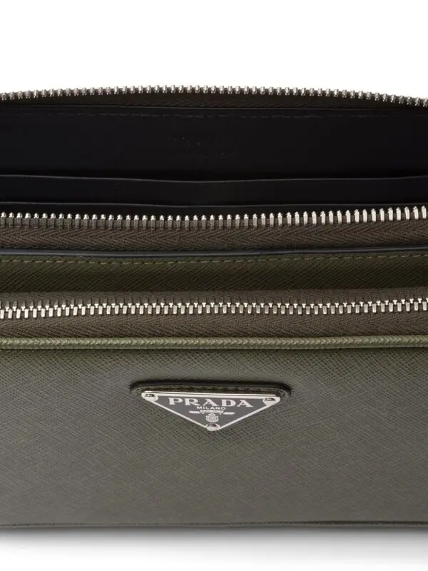 Prada Leather Belt Bag - Green