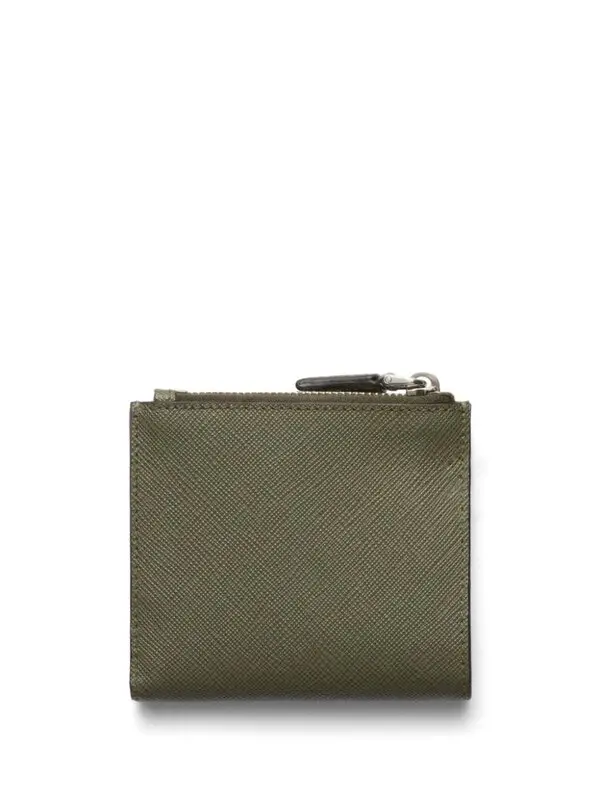 Prada Small Saffiano Leather Wallet - Green