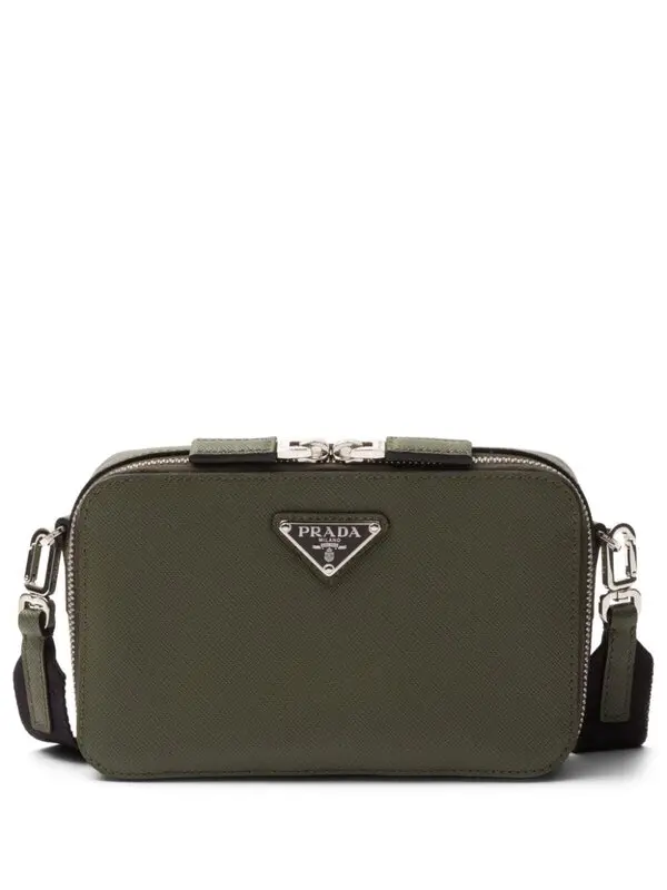 Prada Saffiano Leather Crossbody Bag - Green