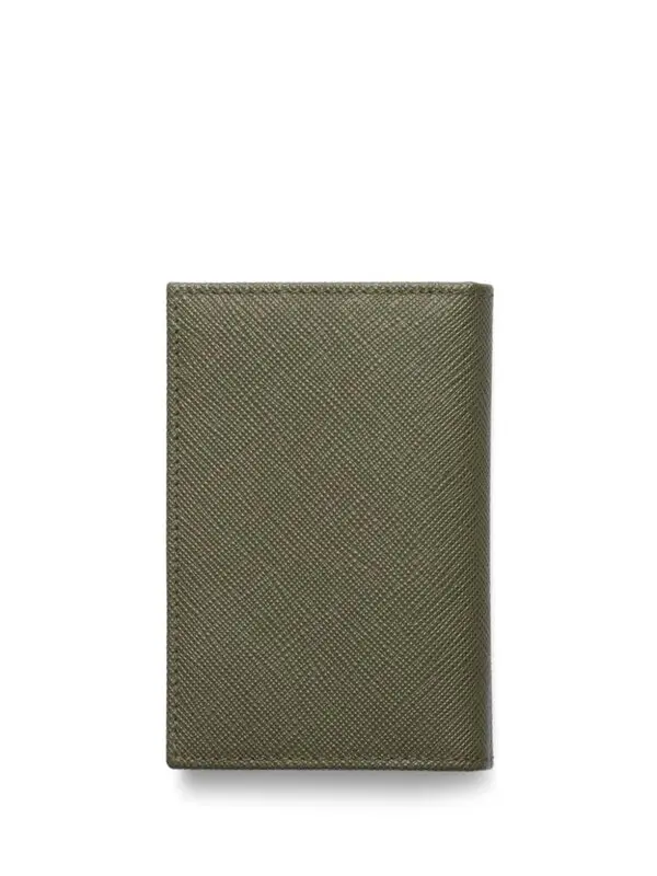 Prada Logo-plaque Saffiano Leather Wallet