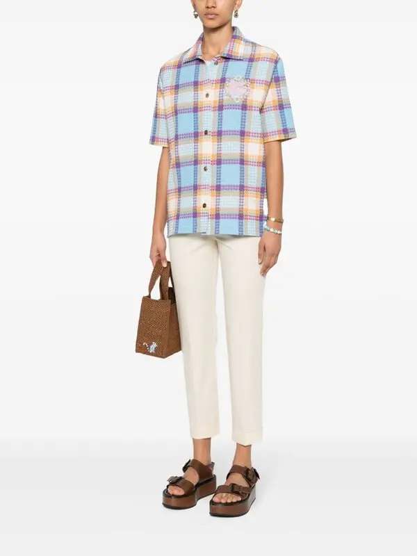 Etro Cropped Gabardine Trousers