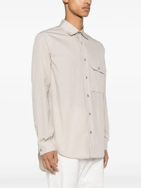 TEN C Classic-collar Poplin Shirt