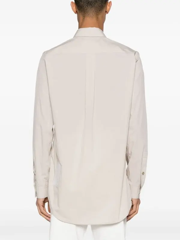 TEN C Classic-collar Poplin Shirt