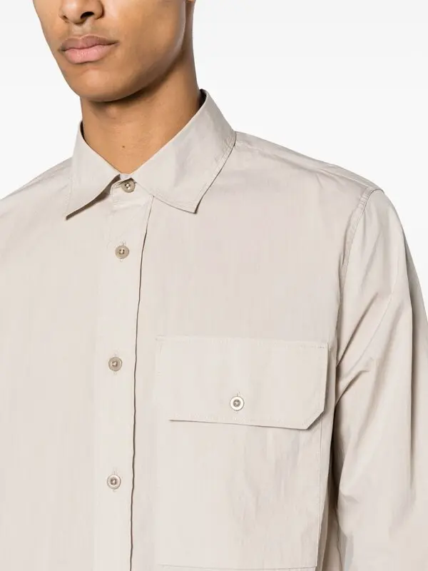TEN C Classic-collar Poplin Shirt