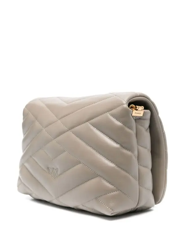 Pinko Classic Love Click Puff Crossbody Bag - Grey