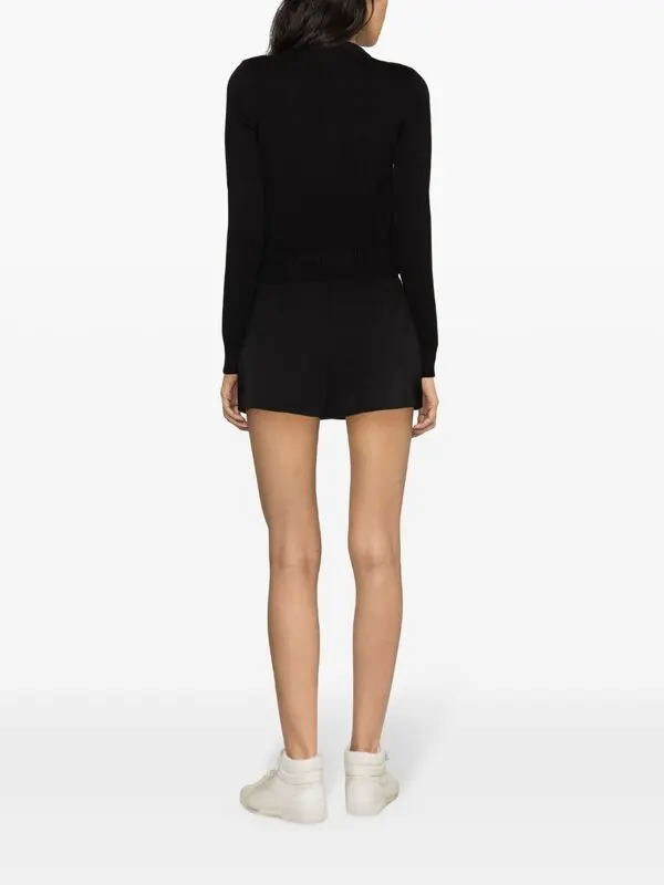 Palm Angels Logo-embroidered Cropped Cardigan