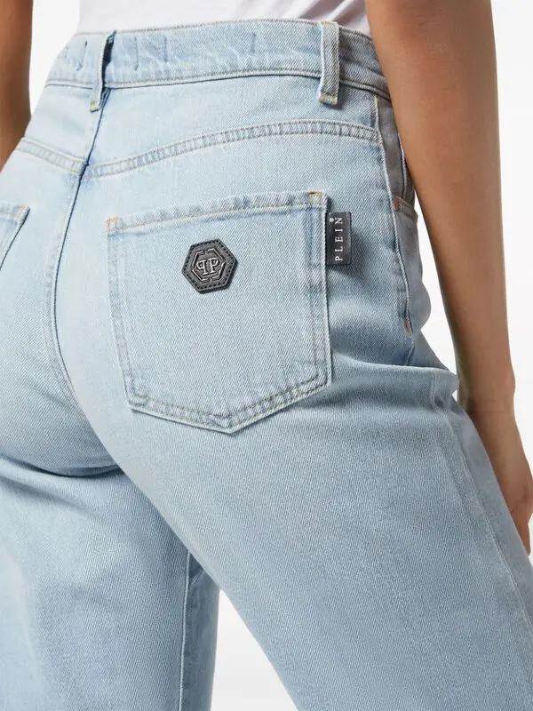 Philipp Plein High-rise Straight-leg Jeans