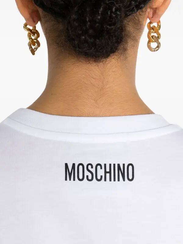 Moschino Slogan-print Cotton T-shirt