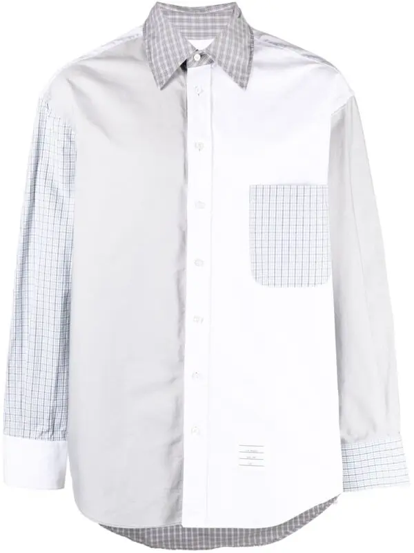 Thom Browne 4-bar Long-sleeve Shirt - White