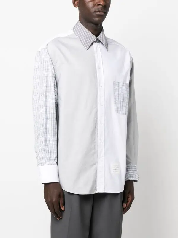 Thom Browne 4-bar Long-sleeve Shirt - White