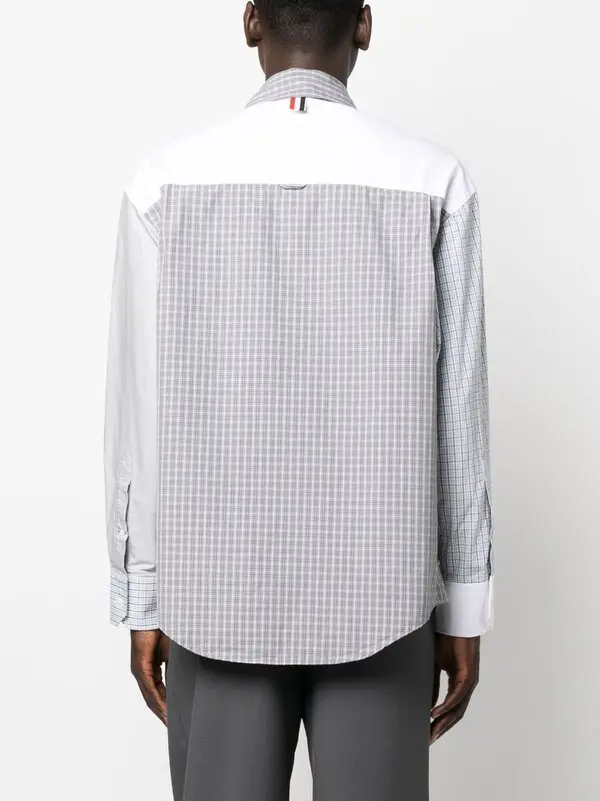 Thom Browne 4-bar Long-sleeve Shirt - White