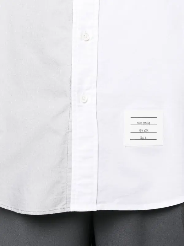 Thom Browne 4-bar Long-sleeve Shirt - White