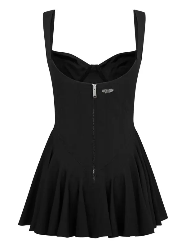 Dsquared2 Bustier-style A-line Minidress