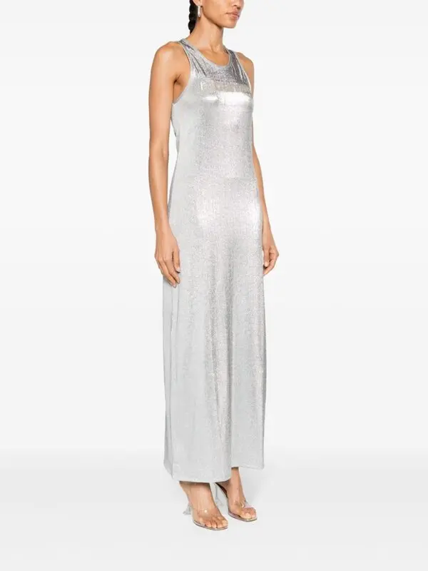 Rabanne Metallic-finish Sleeveless Maxi Dress