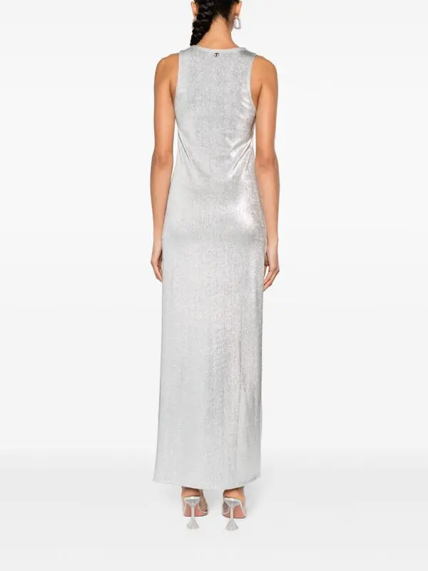 Rabanne Metallic-finish Sleeveless Maxi Dress