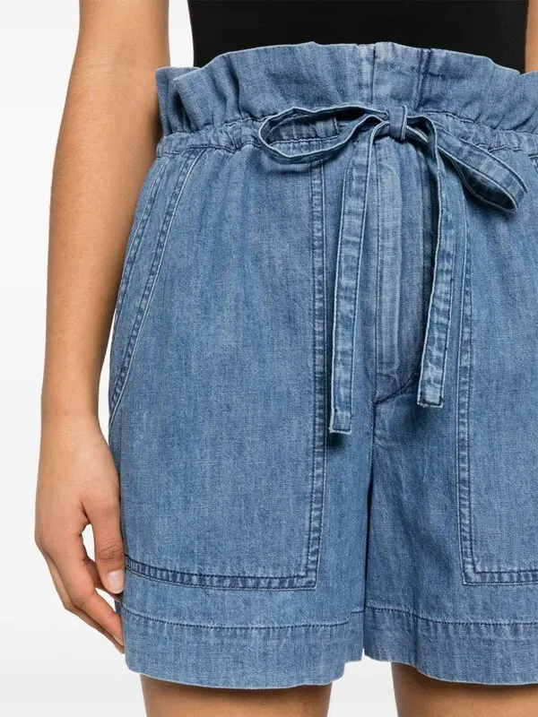 MARANT ETOILE Ipolyte Cotton Shorts - Blue