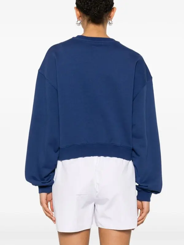 Woolrich Logo-embroidered Cotton Sweatshirt - Blue