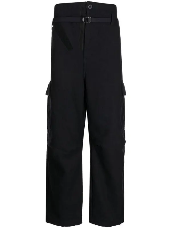 Comme Des Garçons Cargo-pocket Cotton-blend Wide-leg Trousers
