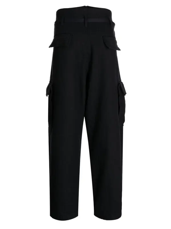Comme Des Garçons Cargo-pocket Cotton-blend Wide-leg Trousers