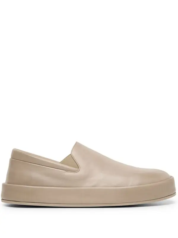Marsèll Cassapelle Leather Slip-on Sneakers - Neutrals