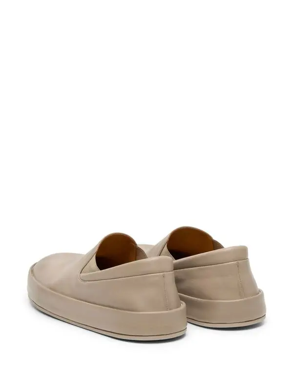 Marsèll Cassapelle Leather Slip-on Sneakers - Neutrals