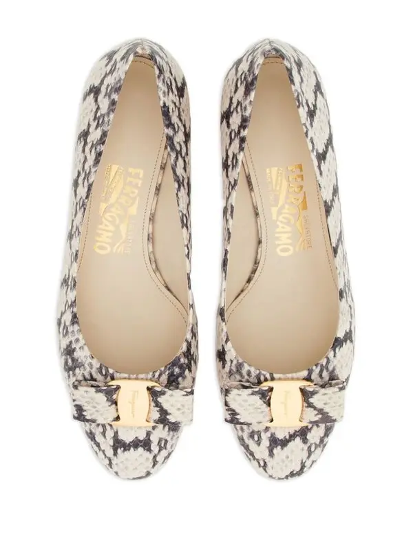 FERRAGAMO Vara 30mm Leather Pumps