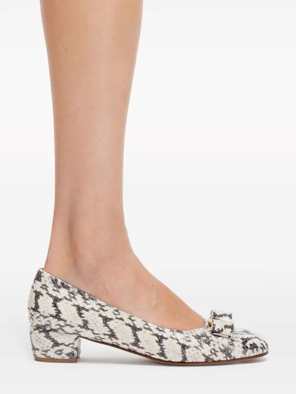 FERRAGAMO Vara 30mm Leather Pumps
