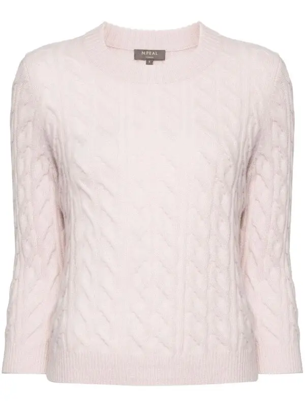 N.peal Cable-knit Jumper - Pink