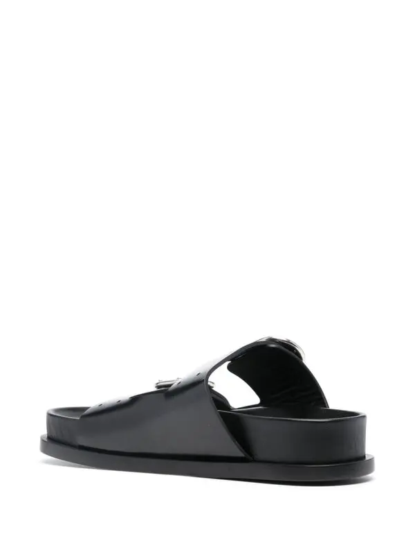 JIL SANDER Buckled Leather Sandals