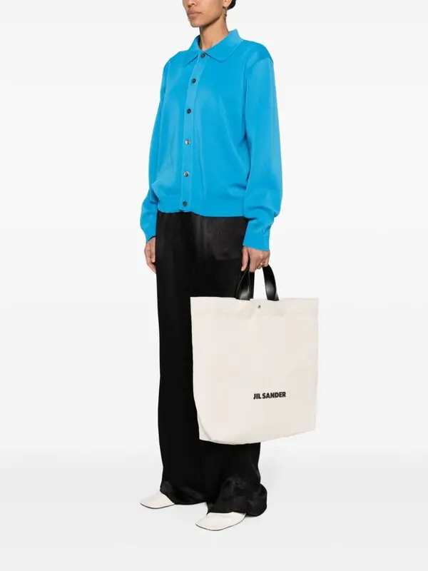 JIL SANDER Logo-print Tote Bag - Neutrals