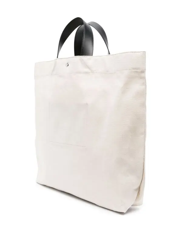 JIL SANDER Logo-print Tote Bag - Neutrals