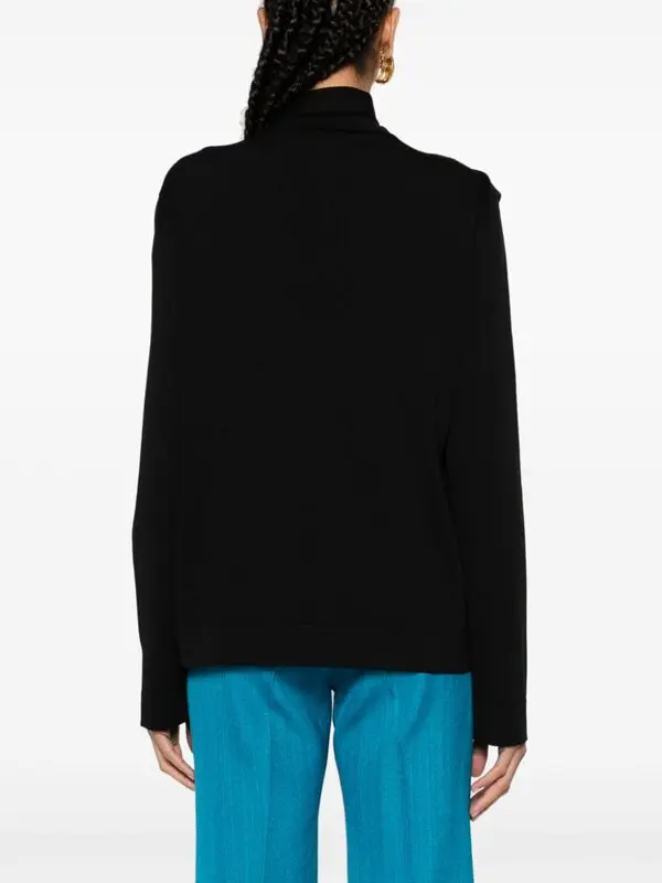 JIL SANDER Scarf Detailed Knit Top