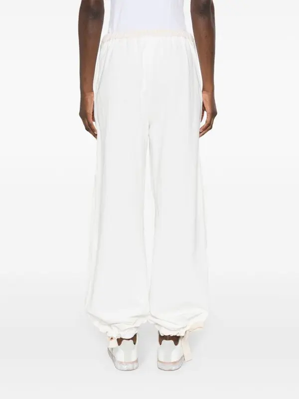 JIL SANDER Belted Cotton Trousers