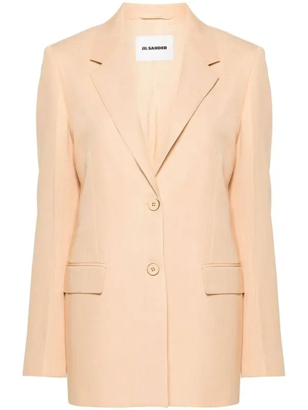 JIL SANDER Single-breasted Blazer - Orange