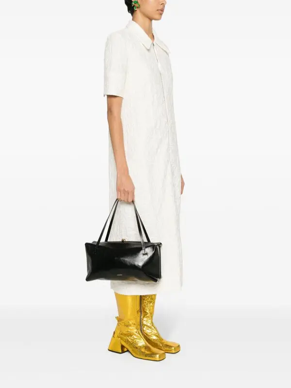 JIL SANDER Goji Shoulder Bag - Black
