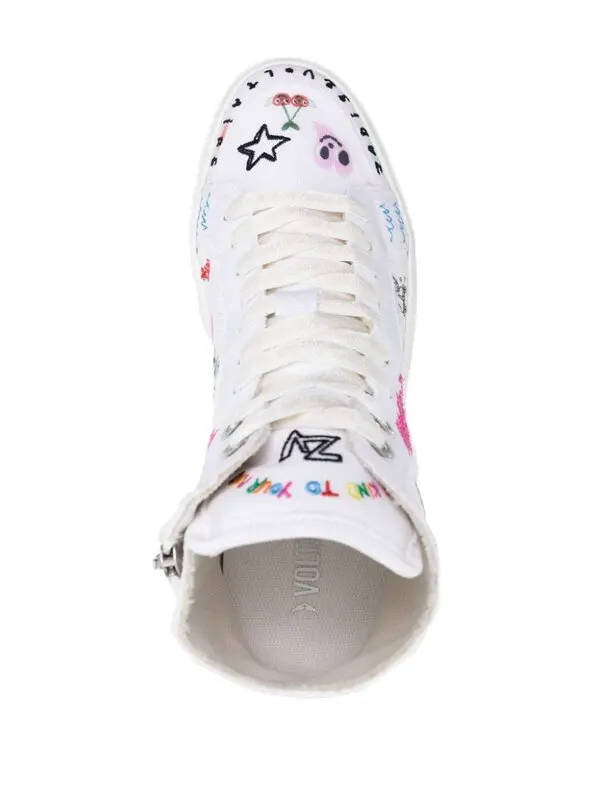 Zadig&Voltaire High Flash Flatform Sneakers