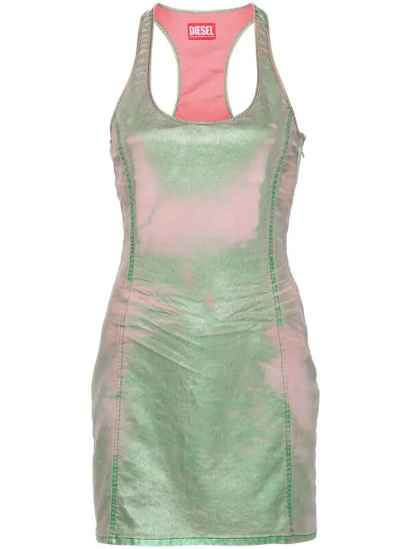 DIESEL® De-arlyn-s Laminated Mini Dress