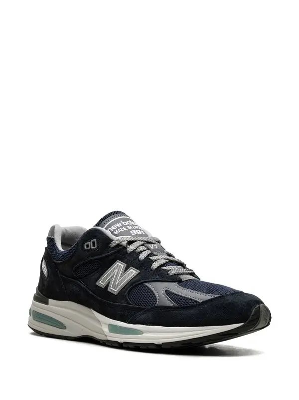 NEW BALANCE 991v2 Suede Sneakers - Blue