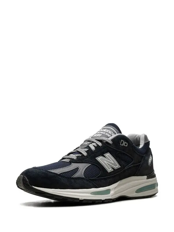 NEW BALANCE 991v2 Suede Sneakers - Blue