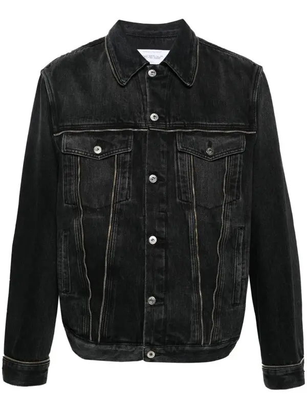 Off-White Zip-embellished Denim Jacket