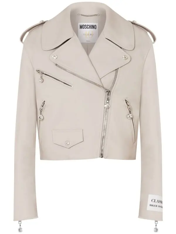 Moschino Leather Biker Jacket