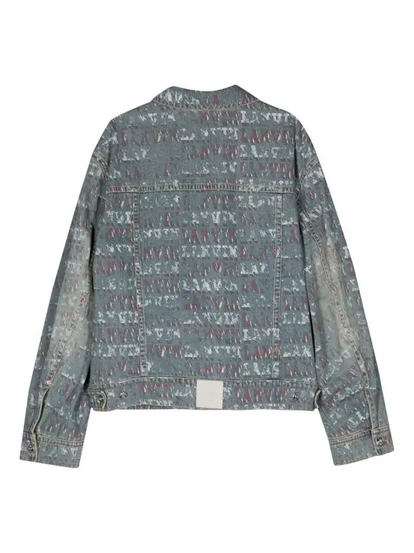 LANVIN X Future Stamp-effect Denim Jacket