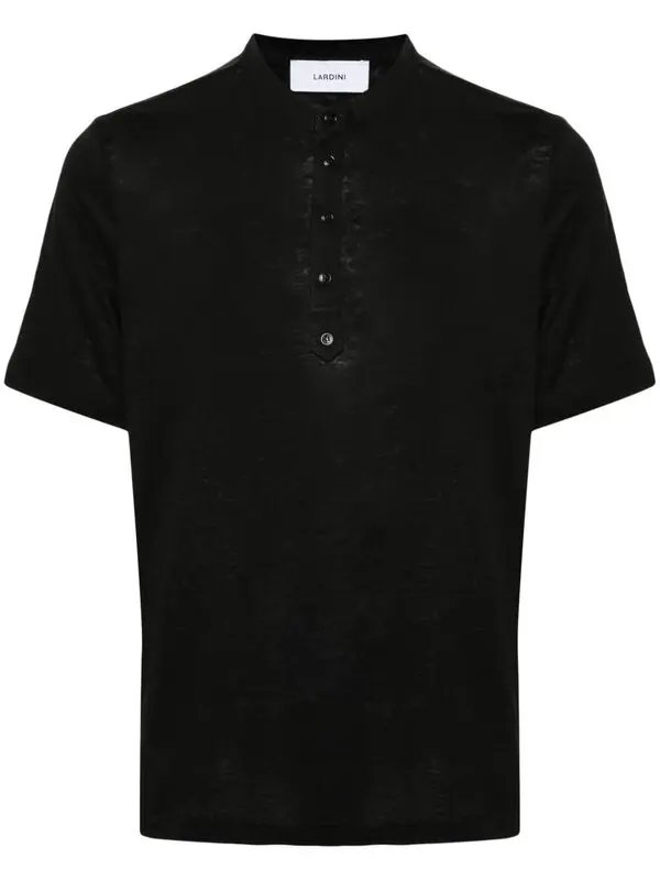 LARDINI Fine-knit Slub T-shirt