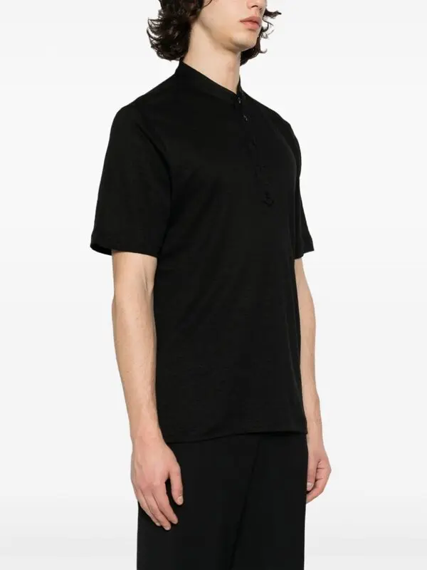 LARDINI Fine-knit Slub T-shirt