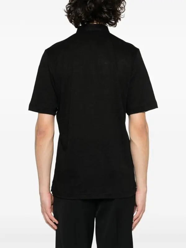 LARDINI Fine-knit Slub T-shirt