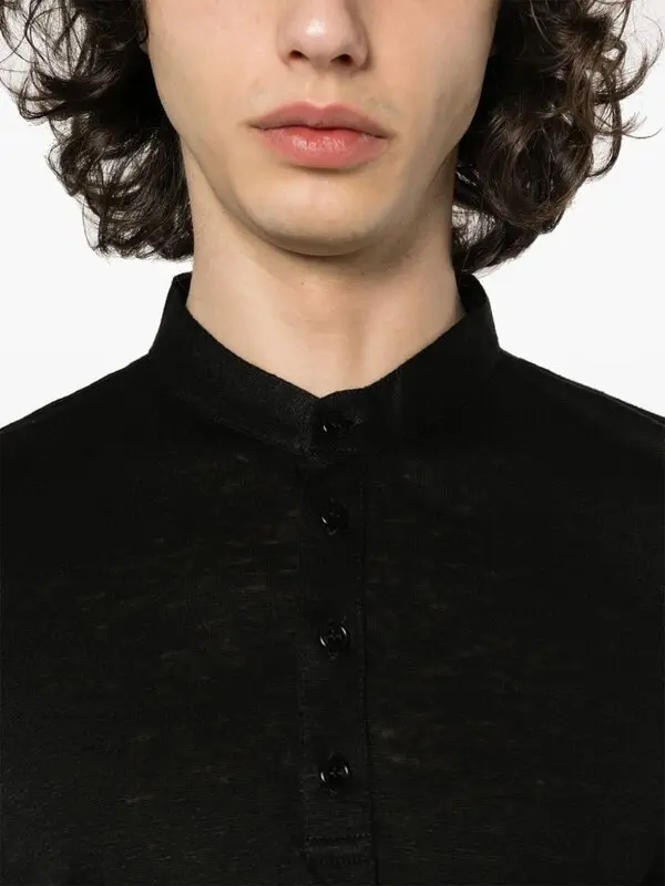 LARDINI Fine-knit Slub T-shirt