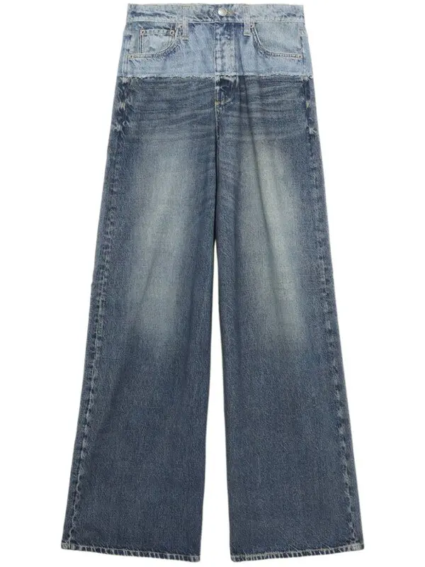 Rag & Bone Panelled Wide-leg Jeans