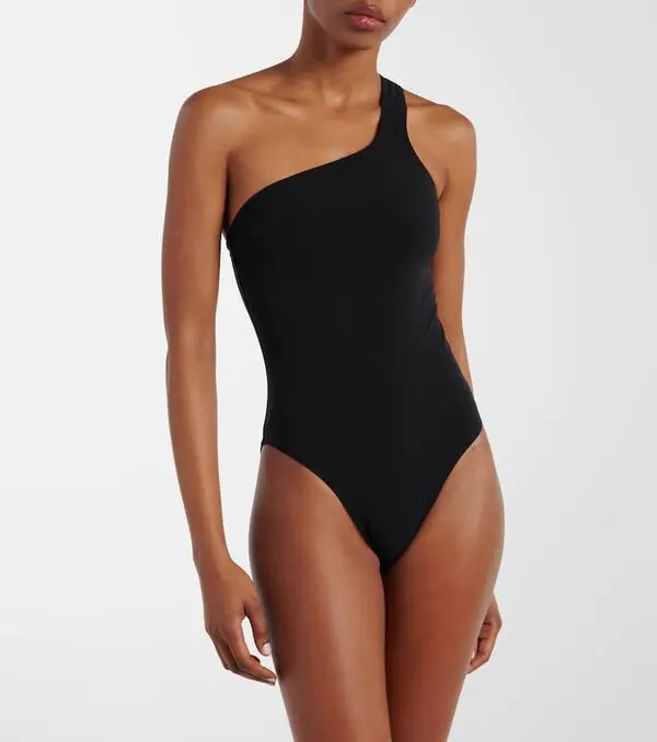 Isabel Marant Sage One-shoulder Swimsuit - Black